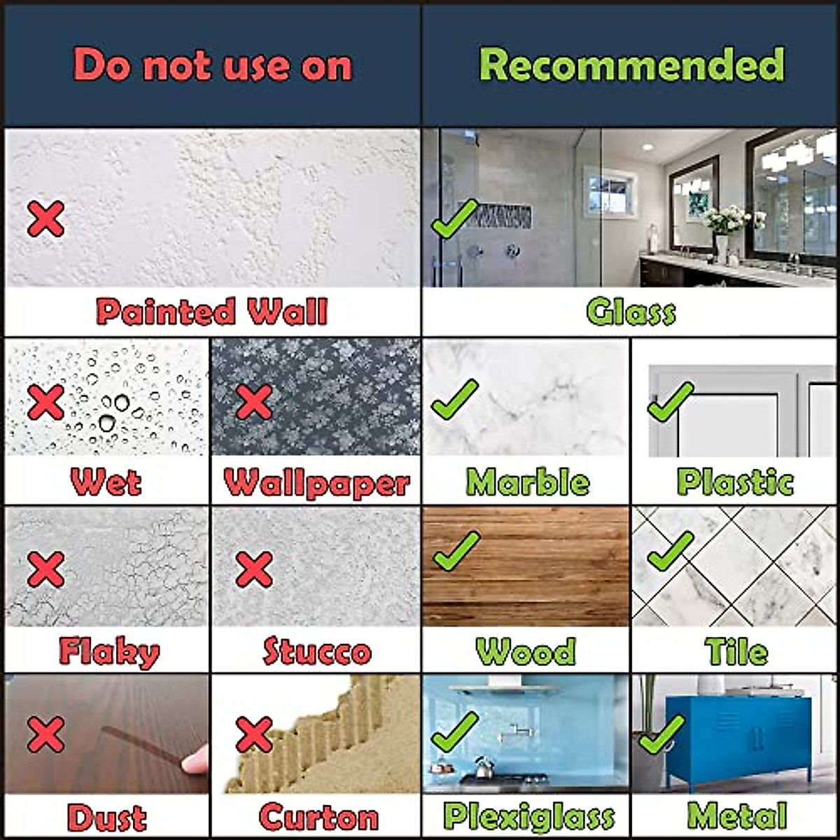 GLUIT Adhesive Hooks for Hanging Heavy Duty Wall Hooks 22 lbs Self Adhesive Sticky Hooks Waterproof Transparent Hooks for Keys Garage Outdoor Office Workshop Door Sticky Hook 12 Pack