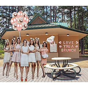 BTXLHAOHE Love You a Brunch Balloons Banner Bridal Brunch Party Decorations Supplies Bachelorette Party Bridal Shower Party Decor Supplies