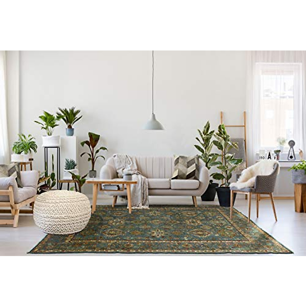 Noori Rug 1 Pillow, Cowhide Chevron Grey