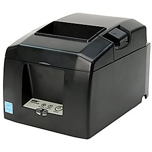 Star Micronics TSP654IIBi2 Bluetooth Thermal Receipt Printer with Auto Connect for iOS, Auto-cutter, and External Power Supply - Gray