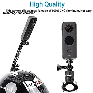 PellKing 1/4" Adapter Screw Head Camera Mount, CNC Aluminum Alloy Tripod Conversion Adapter for Insta360 One X3 X2 X/DJI Pocket 2/GoPro Camera Accessories