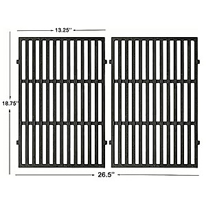 Uniflasy 18.75" 66095 Cooking Grate for Genesis II 300 and Genesis II LX 300 Series Gas Grills, Genesis ii E-310, Genesis ll LX E-340/S-340, Genesis ll S-310, Grill Grates for Weber 66802 66805
