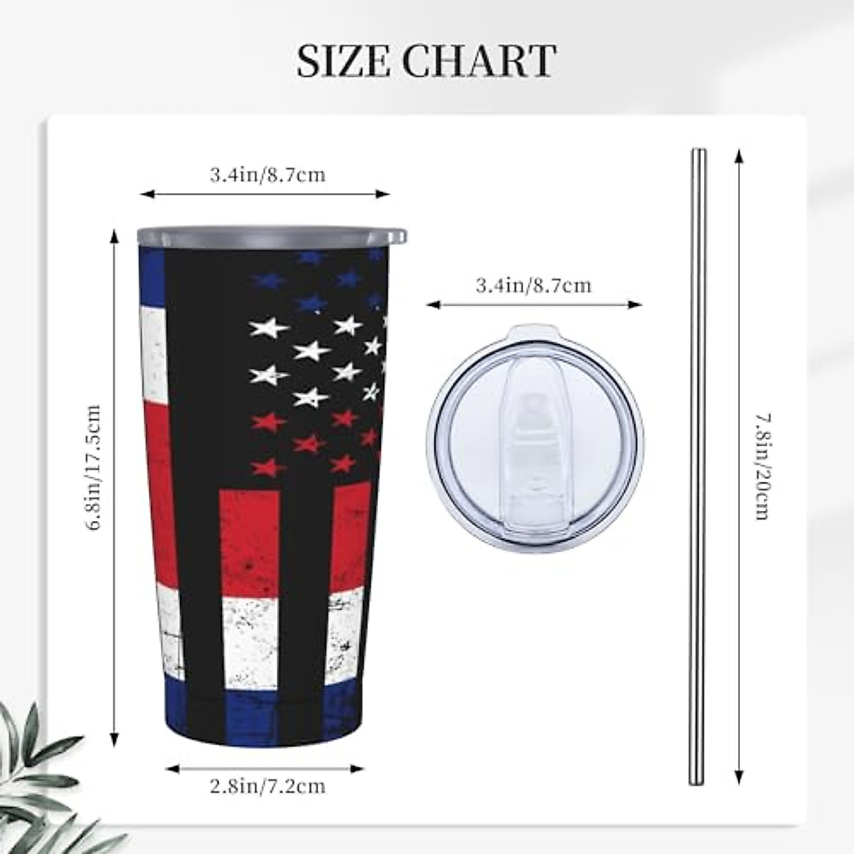 VKKOEWL Costa Rican American Flag Costa Rica Roots Stainless Steel Insulated Tumbler 20 Oz Travel Water Bottle Coffee Mug Drink Cup With Lid Straw