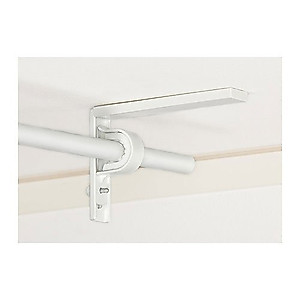 Ikea Curtain Rod Holder Bracket Wall/Ceiling Set Of 2 Steel White
