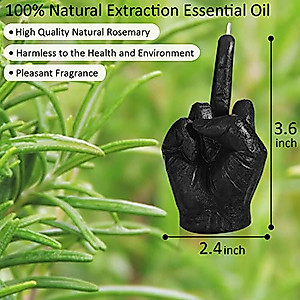 Middle Finger Scented Candle, Black Gifts Candle for Women, Fragrance Candle Gift for Sister Friend, Soy Wax Long Lasting Scented Candle for Home Bedroom Decoration Birthday Gift