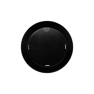 G.E.T. RB-880-BK-EC Round Serving Basket with Base and Drainage Slots, 10.5", Black (Set of 4)