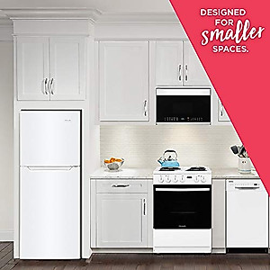 Frigidaire 10.1 Cu. Ft. Compact ADA Top Freezer Refrigerator in White with Electronic Control Panel, Reversible Door Swing, ENERGY STAR