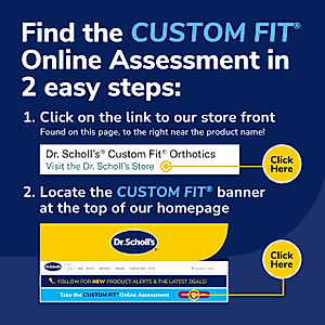 Dr. Scholl’s® Custom Fit® Orthotics 3/4 Length Inserts, CF 420, Customized for your foot & arch, Immediate All-Day Pain Relief, Lower Back, Knee, Plantar Fascia, Heel, Insoles Fit Men & Womens Shoes