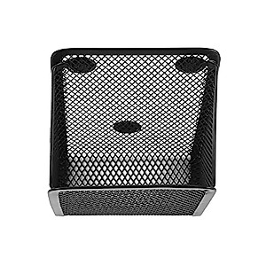 Sanpaint Magnetic Pencil Holder,Mesh Stainless Steel Pen Basket, Metal Writing Utensil Storage Organizer for Whiteboard,Blackboard,Kitchen, Locker, Home, or Office