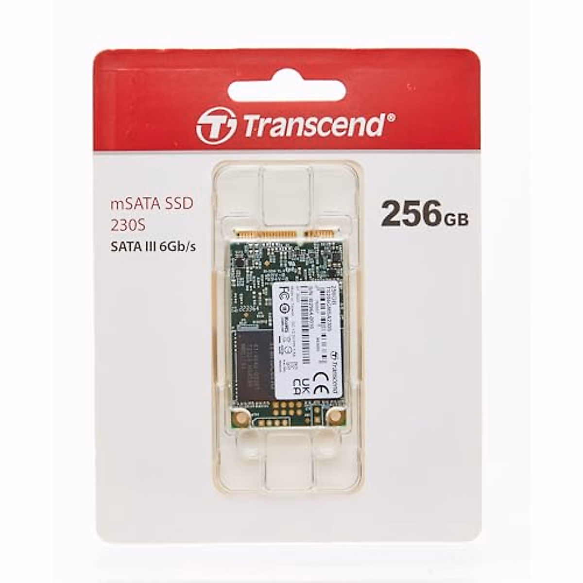 Transcend 256GB MSA230S mSATA SSD, MO-300A, Solid State Drive, SATAIII - TS256GMSA230S