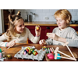 10 Pcs Wooden Hammers for Chocolat Handmade Wooden Crab Mallets Smashable Heart Chocolate Smooth Finished Educational Pounding Tool Breakable Easter Eggs Tool