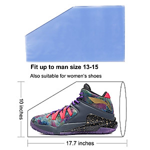 Shoe Shrink Wrap Bags,50 Pcs Sneaker Shrink Wrap Bags Large Shoes Protector for Men Women Effectively Avoid Yellowing 10x17.7 inches