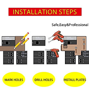 Generator Interlock Kit Compatible with Siemens or Murray Panels.7/8 - 1 1/4" Spacing Between Main and Branch Breakers.150 or 200 Amp.