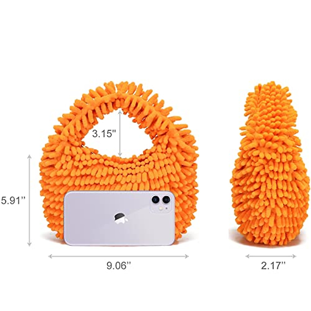 CATMICOO Y2K Fuzzy Purse, Fluffy Tote Bag, Cute Plush Purse for Women