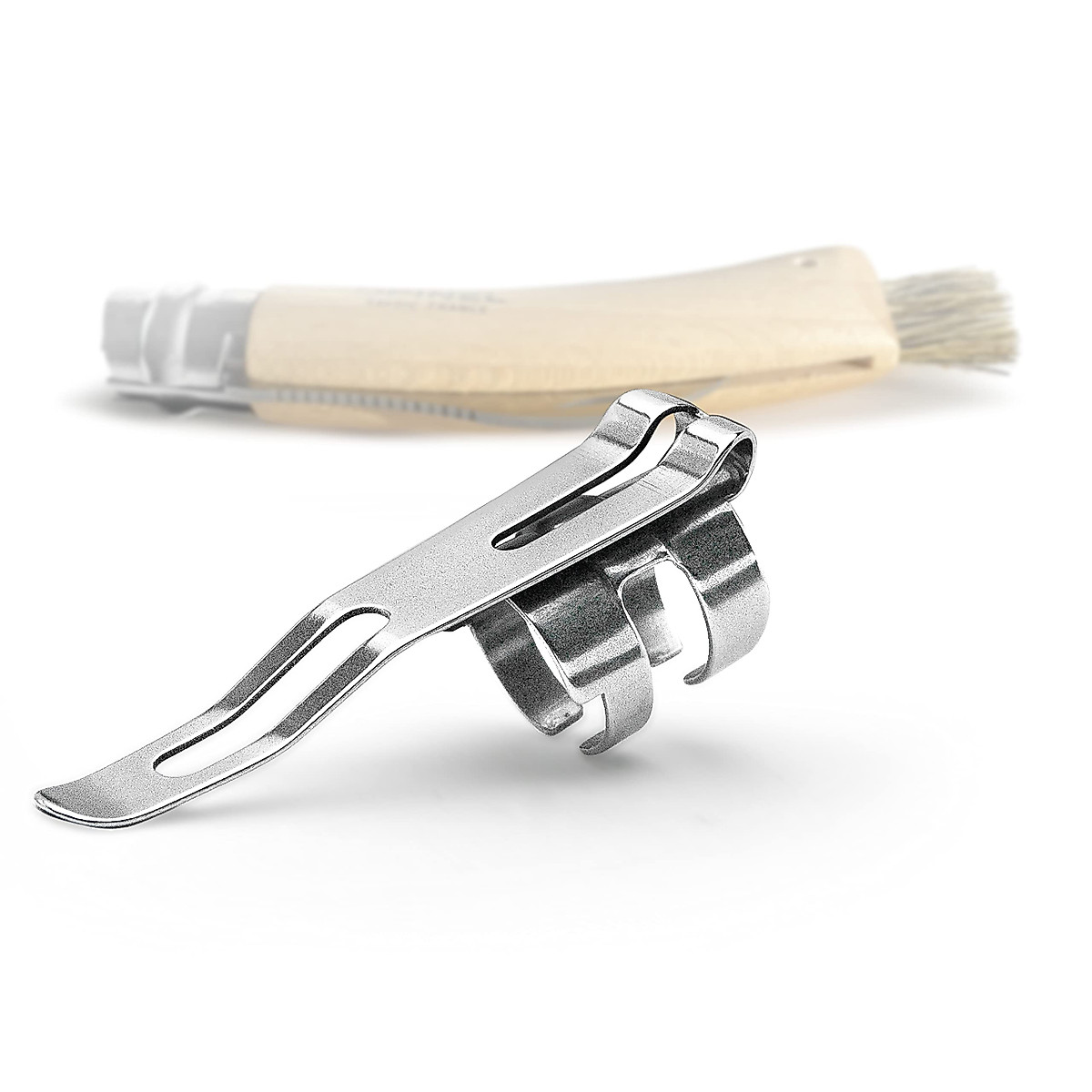 O-Clip Opinel Pocket Clip Compatible with Opinel No.08 Mushroom knife