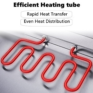 Bain Marie Food Warmer Steam Table Food Grade Stainless Steel Commercial Countertop Food Warmer for Restaurants (5 Pan)