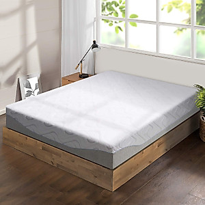 Best Price Mattress 11" Gel Infused Memory Foam Mattress Queen Size, White