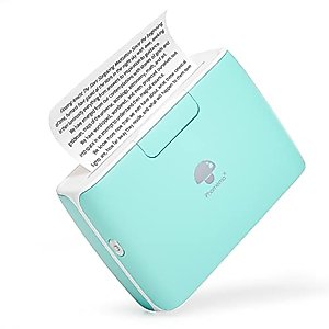Phomemo M04S Portable Thermal Printer Sticky Note Printer, Bluetooth Label Printer, Support 2/3/4 inch Printing Width, 300 dpi,Compatible with iOS + Android, Suitable for Labels, Notes, documents