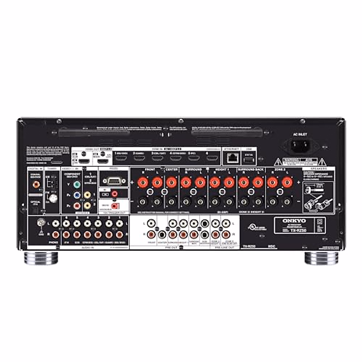 Onkyo TX-RZ50 9.2-Channel AV Receiver - 120 Watts Per Channel, Dirac Live Out of Box, Works with Sonos Certified, THX Certified and More