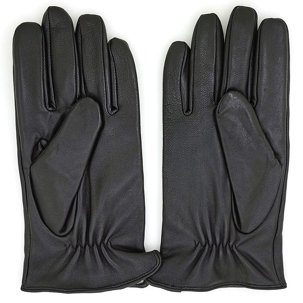 ZLUXURQ Luxury Mens Leather Gloves Cashmere Lined-Soft Comfortable Lambskin