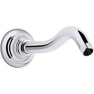 KOHLER K-72775-CP Artifacts Showerarm and flange, Polished Chrome,0.5"