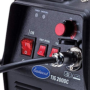 Eastwood 200 Amp DC TIG Welder Machine for Thin & Heavy Gauge Steel | Heavy Duty Multi Purpose Welding Machine | Perfect for TIG Welding and DIY Projects | 110/240V NEMA 6-50R Plug