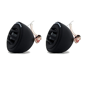 Audiobahn Domo tweeter with 3-way crossover enhances music, voice and treble.