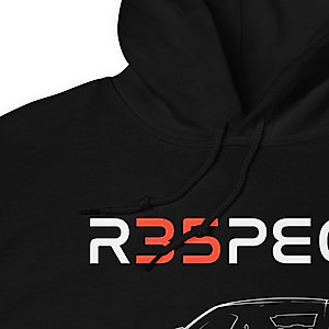 JG Infinite R35 GTR GT-R Skyline Respect JDM Tuner Drift Racing Unisex Hoodie Black