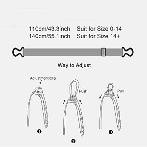 JASGOOD Womens Invisible Belt Comfortable Elastic Adjustable No Show Web Belt Metal Buckle Belt, A-Black,US Size 0-14