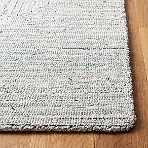 Safavieh Micro-Loop Collection 3' x 5' Light GreyIvory MLP176F Handmade Premium Wool Entryway Living Room Foyer Bedroom Accent Rug