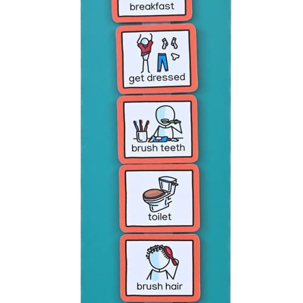 Morning and Bedtime Routine Chart by Create Visual Aids to support routine. Visual schedule or visual timetable for autism, speech and language, toddlers, preschool.