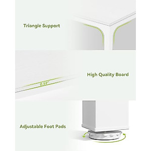 LITTLE TREE Two Person Desk, 78.7 Inches Extra Long Computer Desk, Wooden Large Office Desk with Strong Metal Legs, Double Desk for 2 People, Writing Table Study Desk for Home Office, White