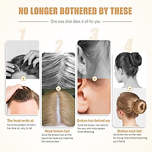 Hair Wax Stick, Hair Wax Stick for Wigs, Scented Wax Sticks, Strong Hold Non-greasy Styling Hair Pomade Stick