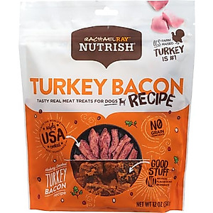 Rachael Ray Nutrish Turkey Bites Turkey Recipe With Hickory Smoke Bacon Flavor Dog Treats, 12 oz. Pouch