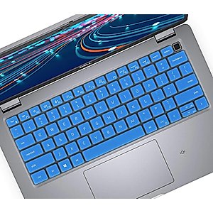Keyboard Cover Skin for Dell Latitude 7410 7420 7430 7440 5440 5420 5430 5431 14" Notebook, Dell Latitude 7520 15.6 inch/Dell Latitude 9420 9430 9510 9520, Dell Latitude 14" 15.6" Accessories-Blue