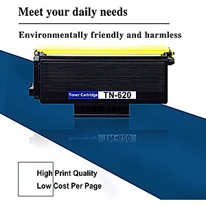 2 Pack TN-620 TN620 Black Toner Cartridges Replacement for Brother MFC-8370 8460N 8470DN 8660DN 8480DN 8880DN 8670DN 8860DN 8680DN 8690DN 8890DW 8870DW DCP-8060 8065DN 8080DN 8085DN Printer.