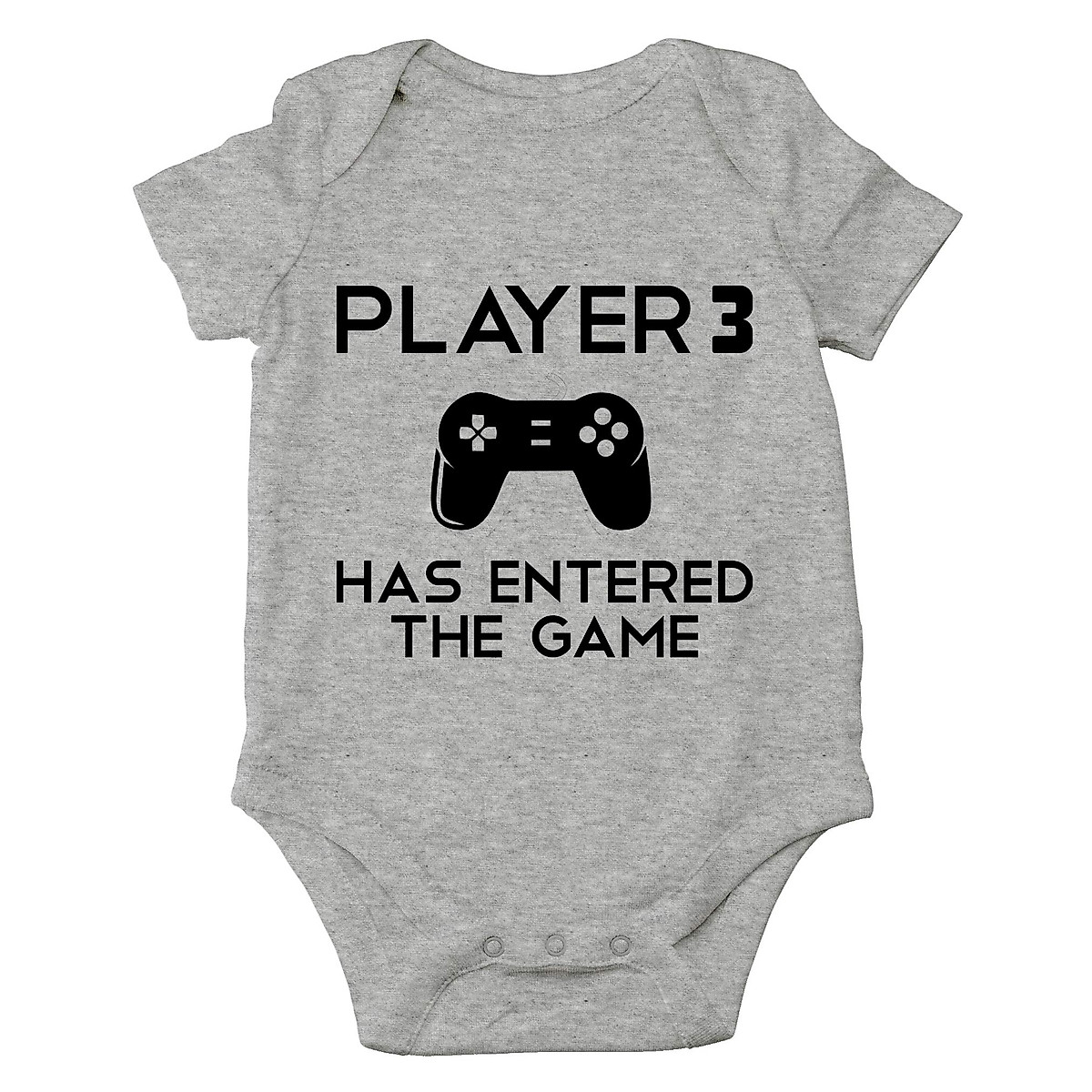 AW Fashions Player 3 Has Entered The Game Baby Bodysuit Newborn Boy Cute Romper Girl Clothes Romper (Newborn, Sports Grey)