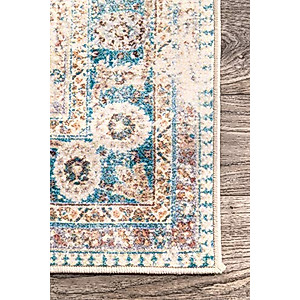 nuLOOM Liliana Vintage Persian Area Rug, 5' 5" x 8', Ivory
