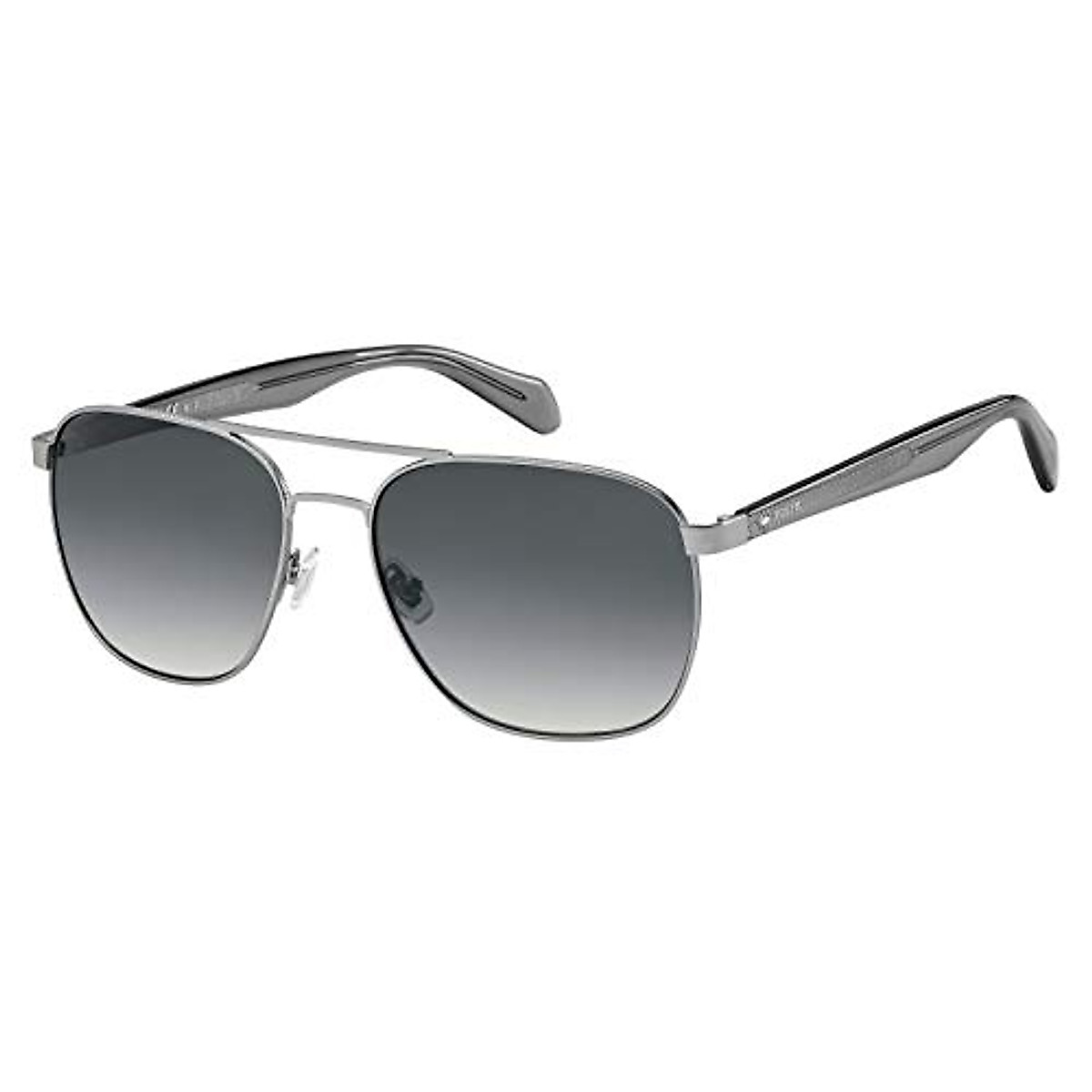 Fossil Men's FOS 2081/S Pilot Sunglasses, Matte Ruthenium, 57mm, 17mm