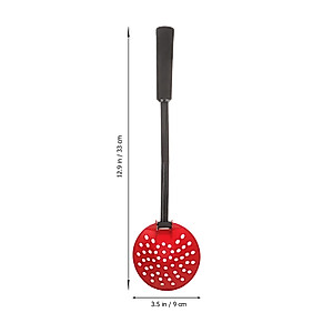BESPORTBLE 2pcs Fishing Ice Fishing Spoon Fishing Tools Winter Ice Fishing Scoop Ice Scoop Skimmer Outdoor Tools Ice Picks Ice Fishing Equipment Outdoors Gear Red Abs Colander Fold