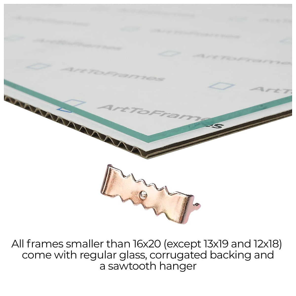 ArtToFrames 40x50 CM / 15.75x19.69 INCH White Picture Frame, This 1.25 Inch Custom MDF Poster Frame is White - Comes with Regular Glass and Corrugated Backing (CMWOMFRBW26074-40x50)