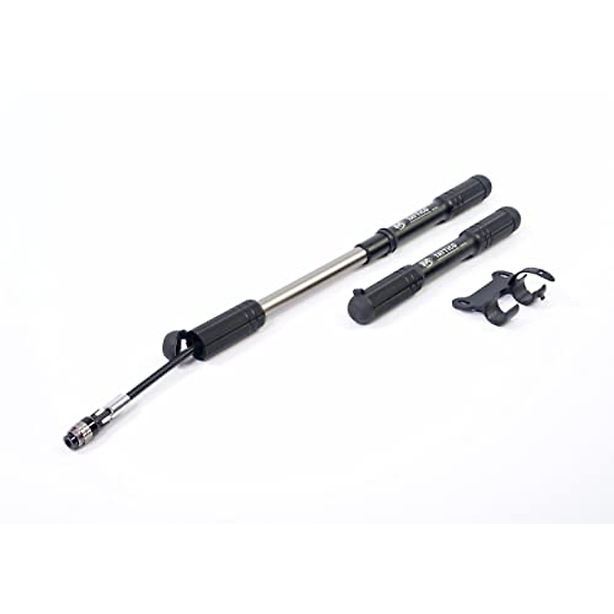 SILCA Tattico Mini Portable Pump for Bicycles with Integrated Hose, Chuck and Water Bottle Cage Mount