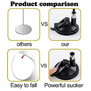 Cat Feather Toys Interactive Cats - Dorakitten Cat Powerful Suction Cup Handheld Teaser Wand Toy and 5PCS Replacement Feather with Bell for Kitty Kitten Scratching Exercise Indoor