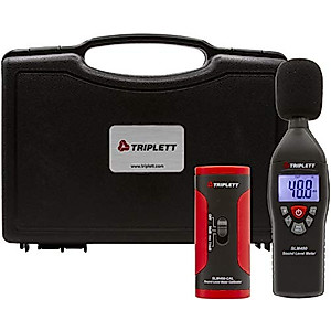 Triplett SLM400-KIT Decibel Sound Level Meter with Calibrator, 35 to 130dB