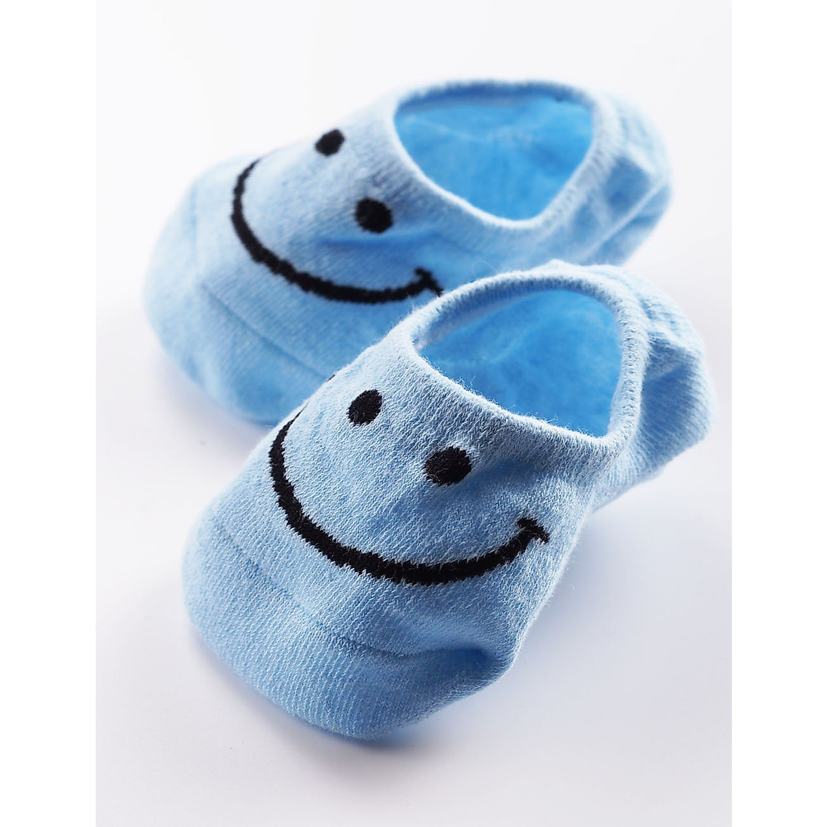 Baby Toddler Kids Boys Girls No Show Socks, Kids Low Cut Ankle Socks, Breathable Cotton Socks for Boys and Girls, White Blue Cream 1-3T, 6 Pairs