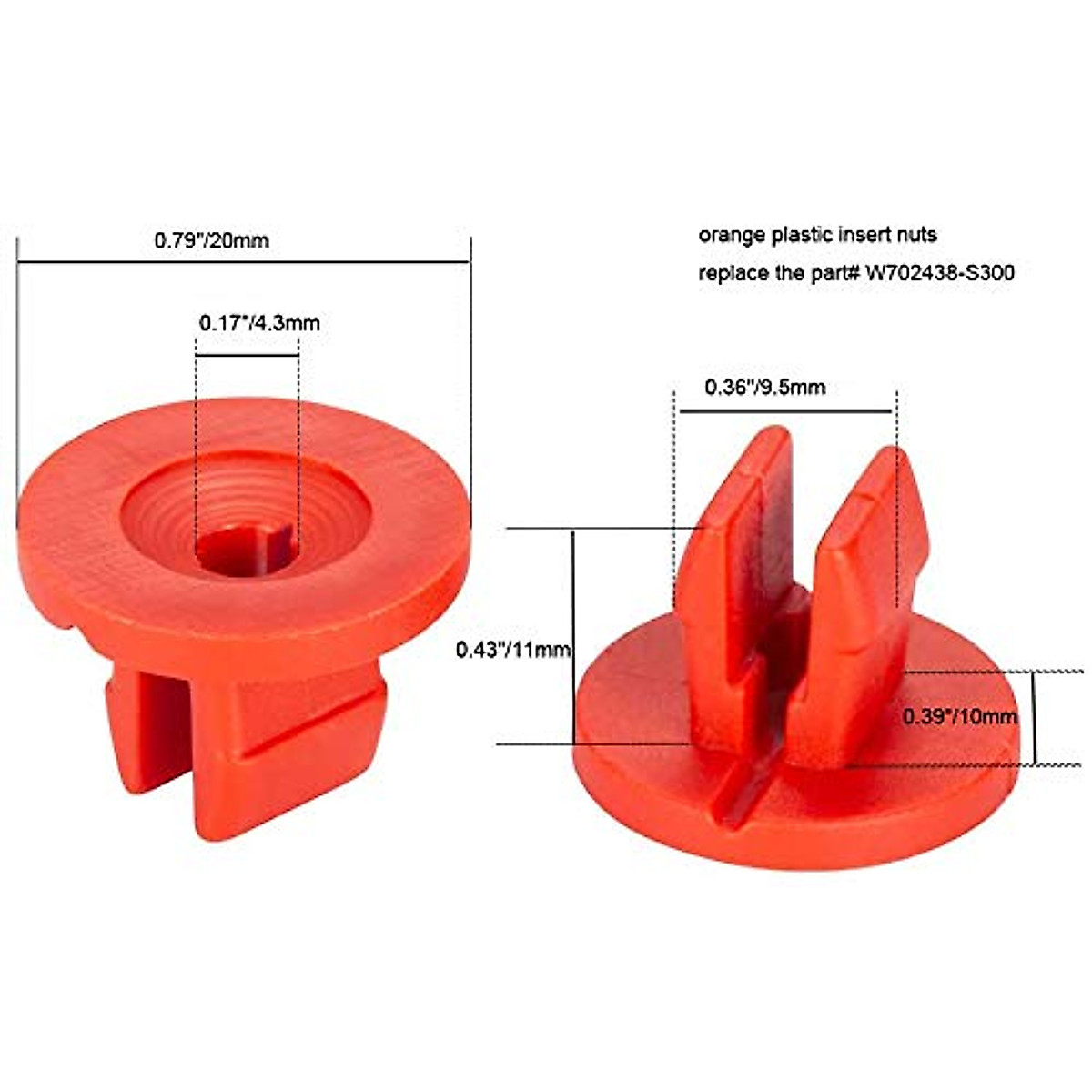 Flow.month 10 Sets Fender Liner Engine Cover Splash Shield T30 Torx Screws Clip Set Fit for Ford Focus Escape Explorer, Replacement for The Part# W702413-S307 W715835-S300 W702438-S300