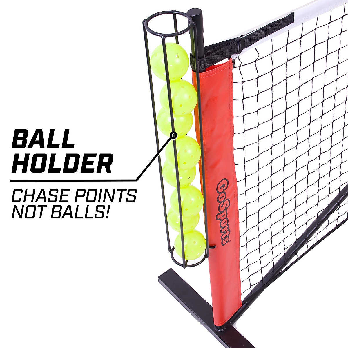 GoSports Regulation 22 ft Pickleball Net - Includes Net, Frame and Carry Case, Portable Design for Setup in Minutes