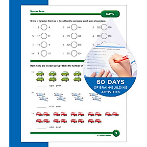 Summer Bridge Activities 2nd to 3rd Grade Workbook, Math, Reading Comprehension, Writing, Science, Social Studies, Fitness Summer Learning Activities, 3rd Grade Workbooks All Subjects With Flash Cards