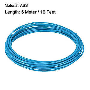 uxcell 3D Pen Filament Refills,16Ft,1.75mm ABS Filament Refills,Dimensional Accuracy +/- 0.02mm,for 3D Printer,Light Blue