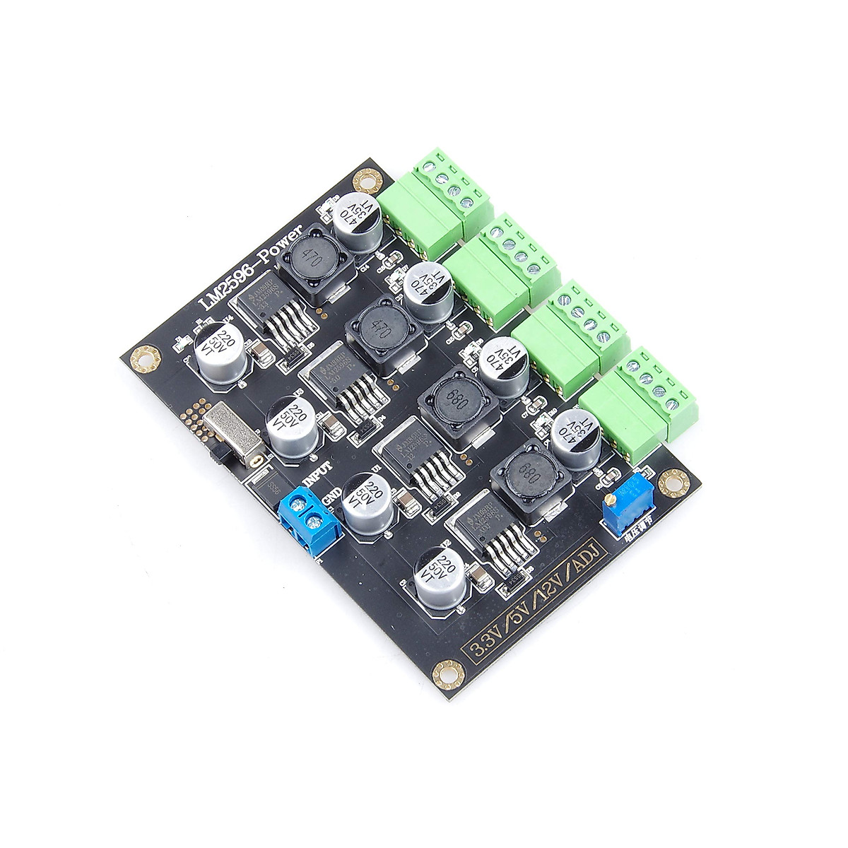 KNACRO LM2596 DC DC Converter Multi Channel 3.3V 5V 12V ADJ (Vin-1) Adjustable Output Switching Power Supply Step-Down Power Supply Module